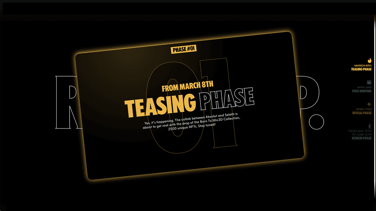 Absolut - Born to Mix3D | MONOGRID